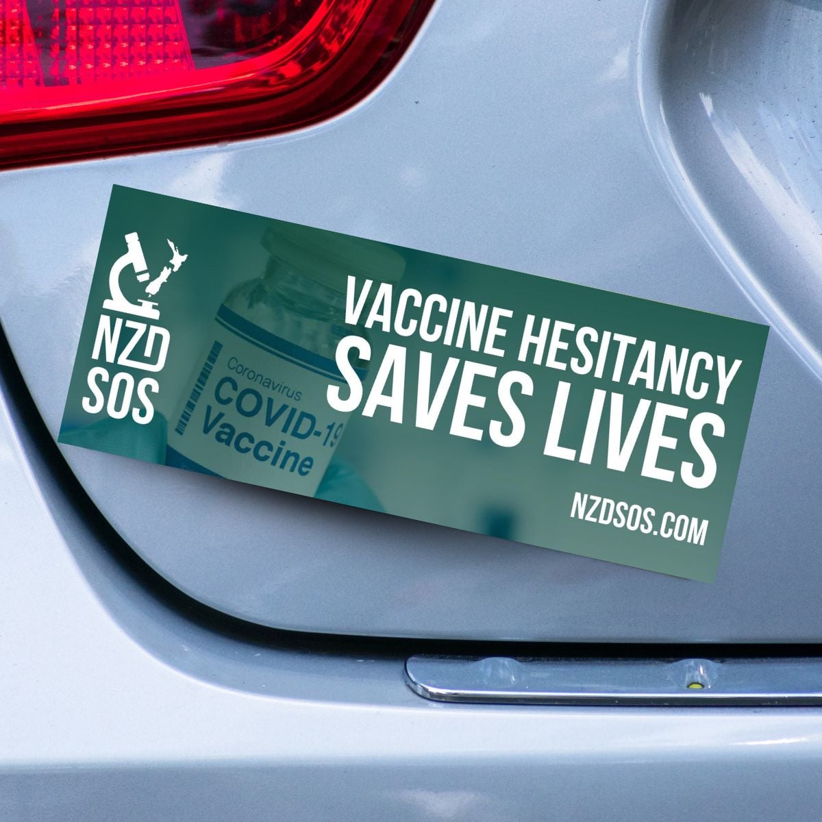 VACCINE HESITANCY SAVES LIVES – Bumper Sticker – NZ Doctors Speaking ...